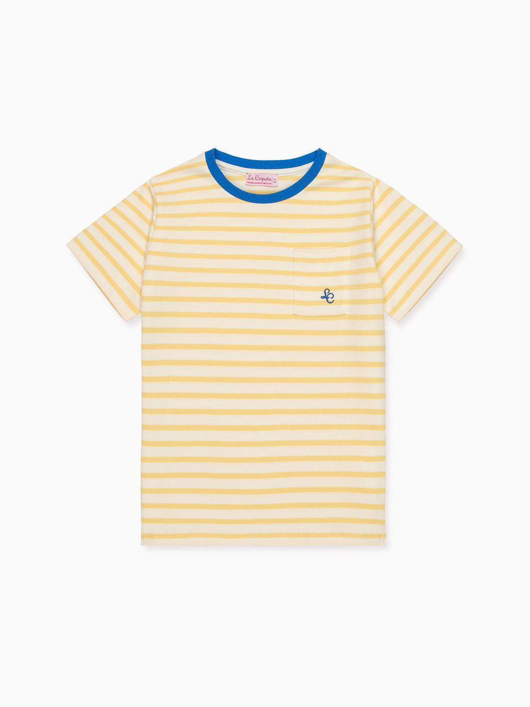 Yellow Stripe Arturo Kids T-Shirt | La Coqueta UK – La Coqueta Kids