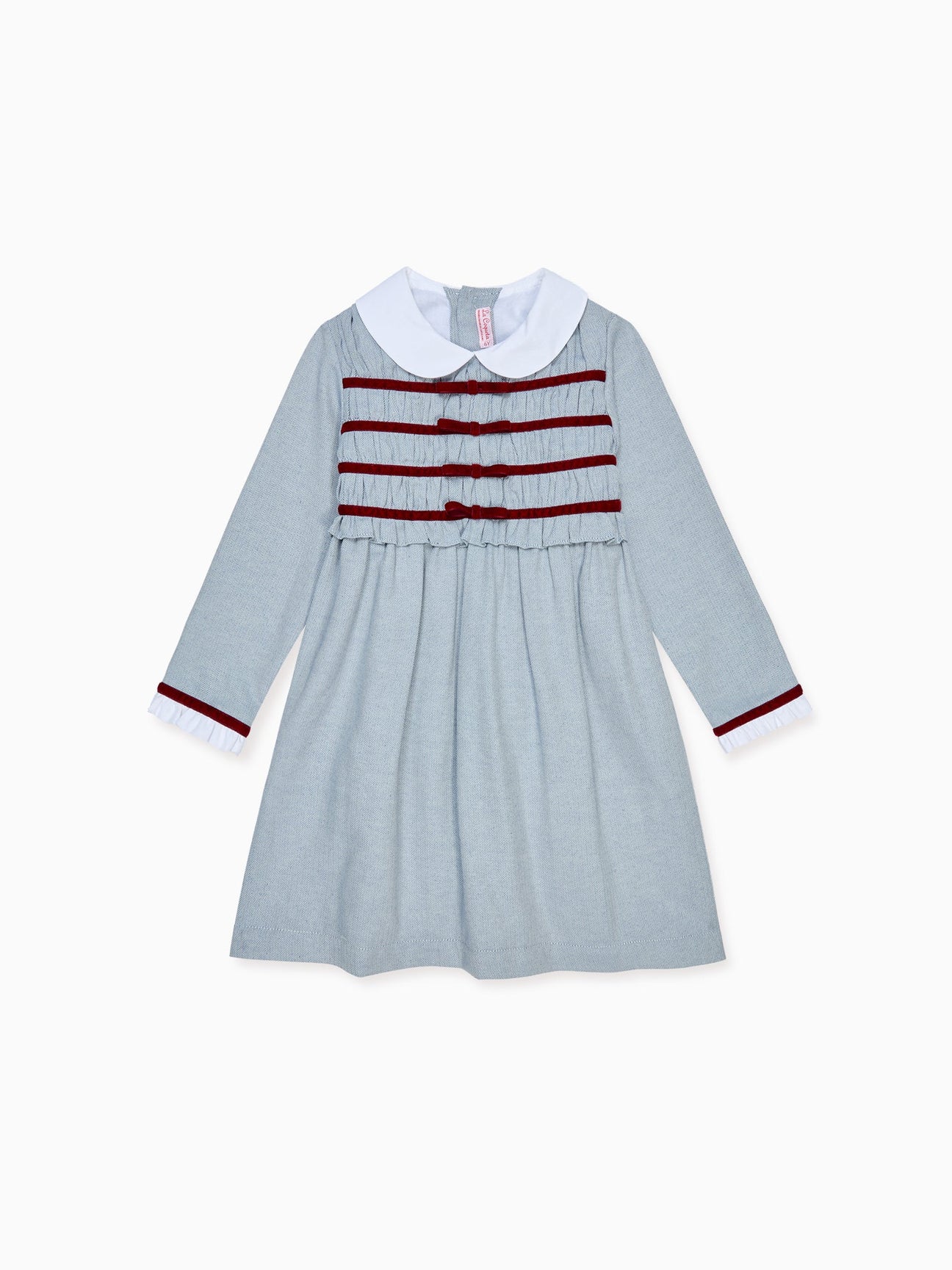 Light Blue Garcia Girl Dress | La Coqueta Kids UK