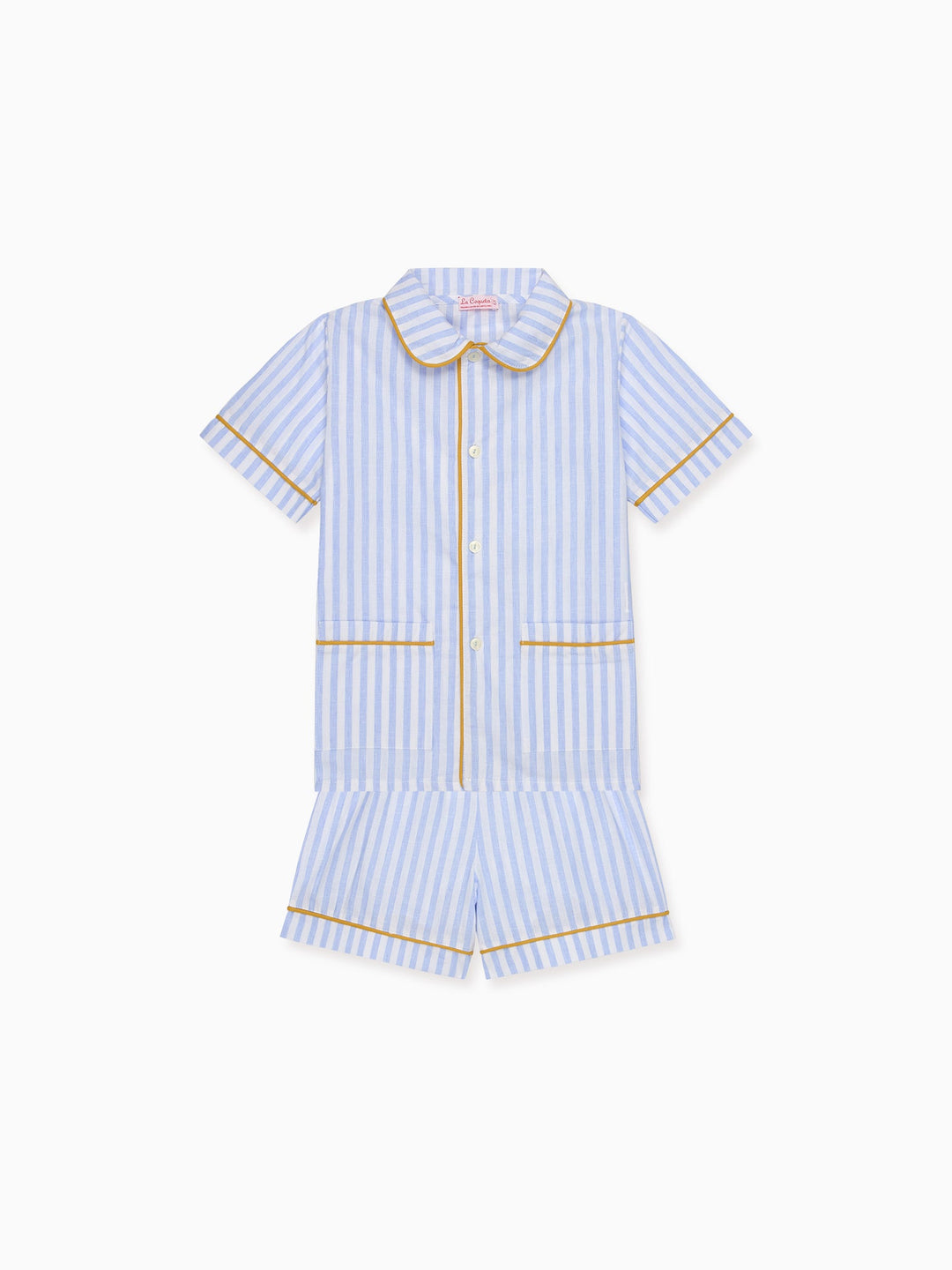 Light Blue Stripe Kai Kids Pyjamas | La Coqueta UK – La Coqueta Kids