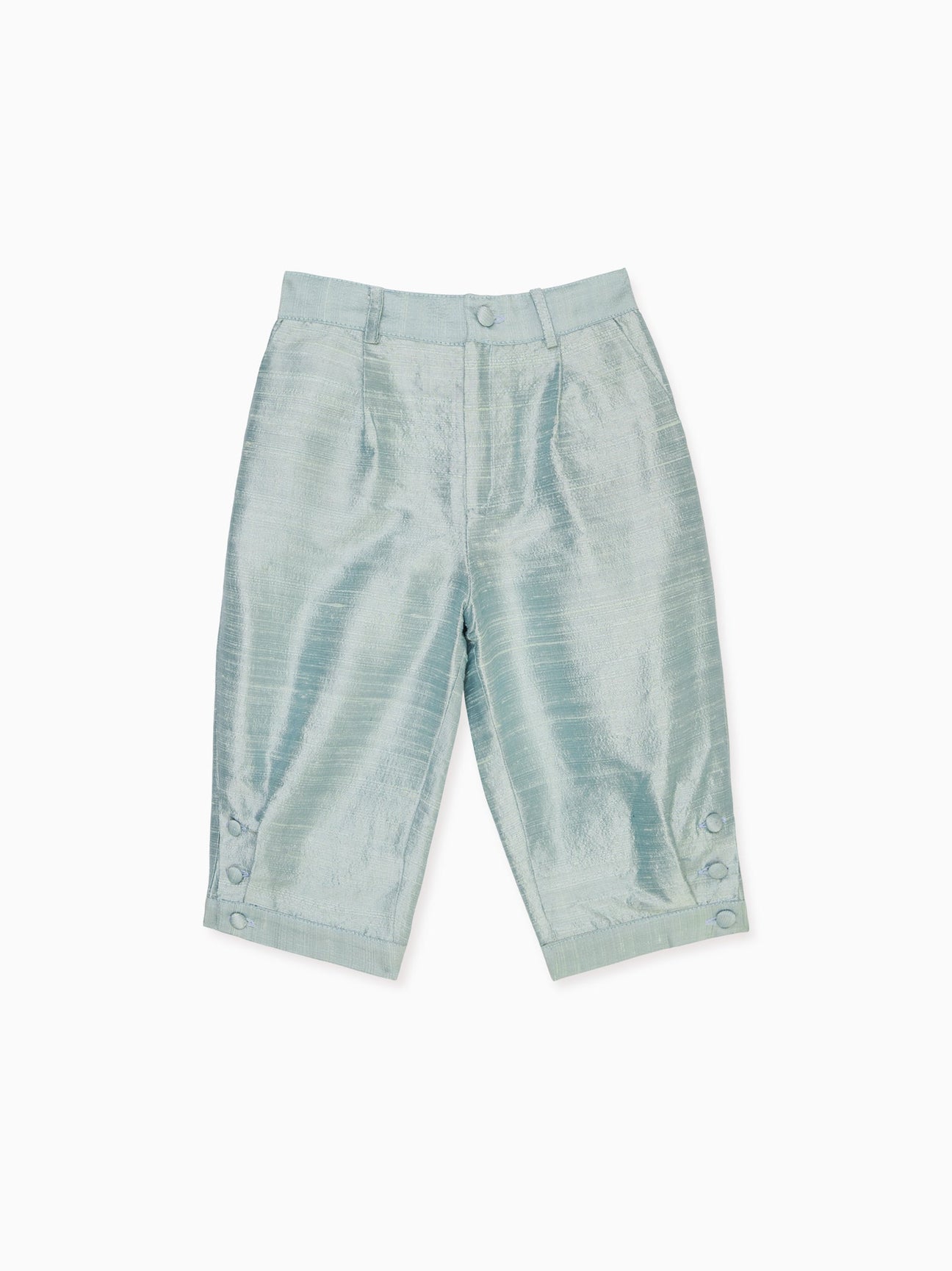 Sage Green Lupino Silk Boy Knickerbocker | La Coqueta Kids UK