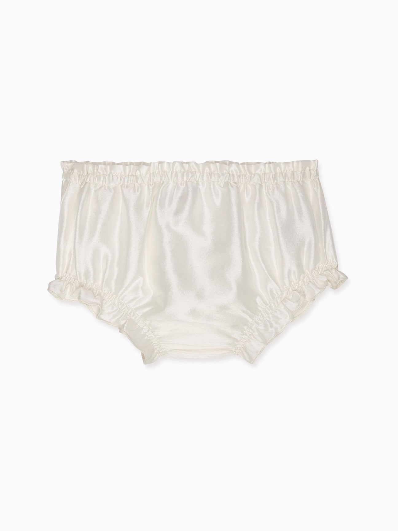 Ivory Manon Silk Ceremony Baby Bloomers | La Coqueta UK – La Coqueta Kids