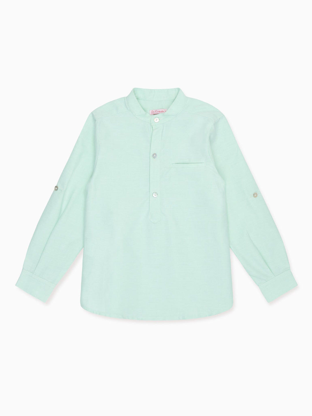 Sage Mateo Long Sleeve Boy Shirt | La Coqueta UK – La Coqueta Kids