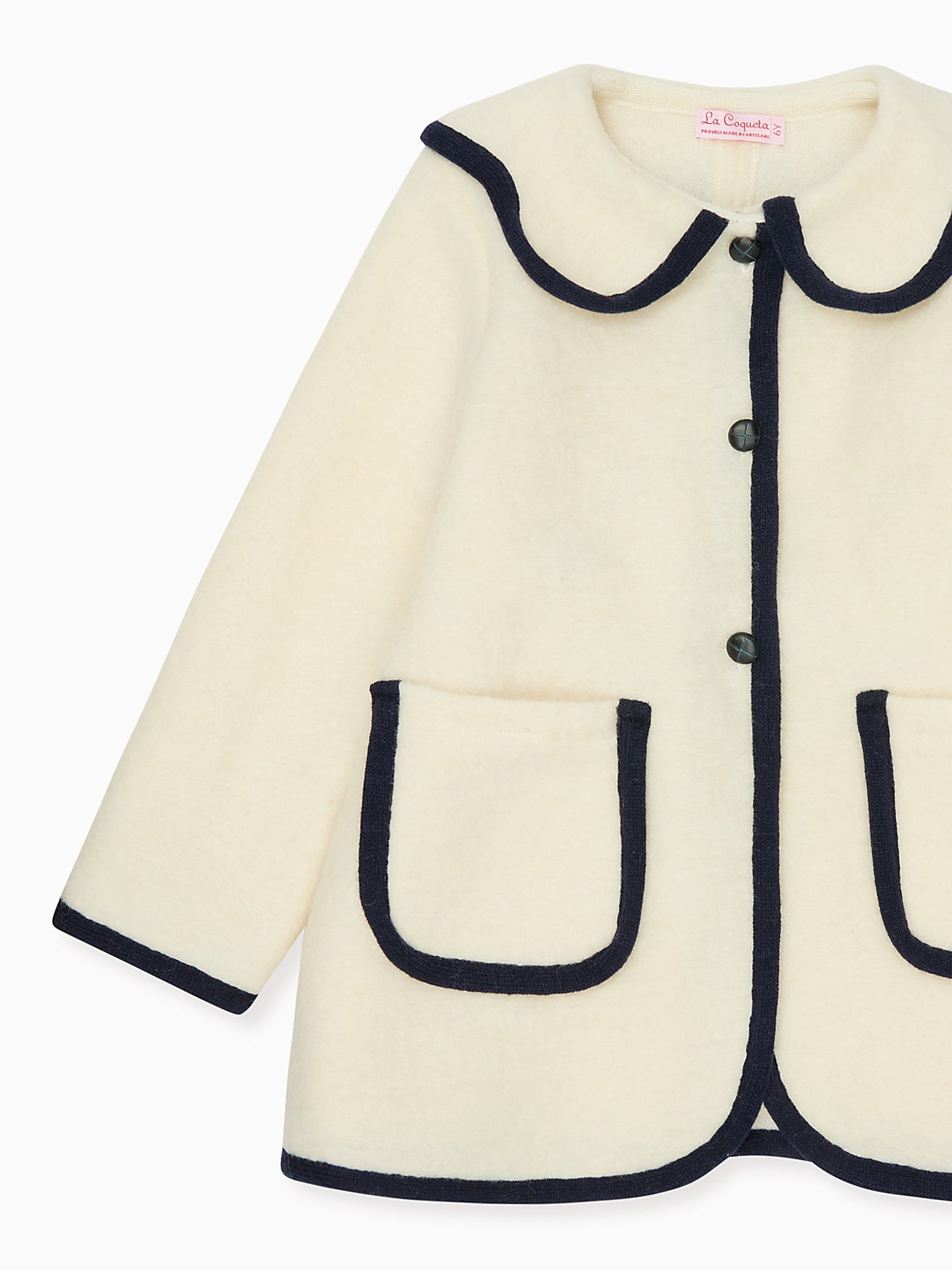 Ivory Mireya Girls Jacket | La Coqueta Kids UK
