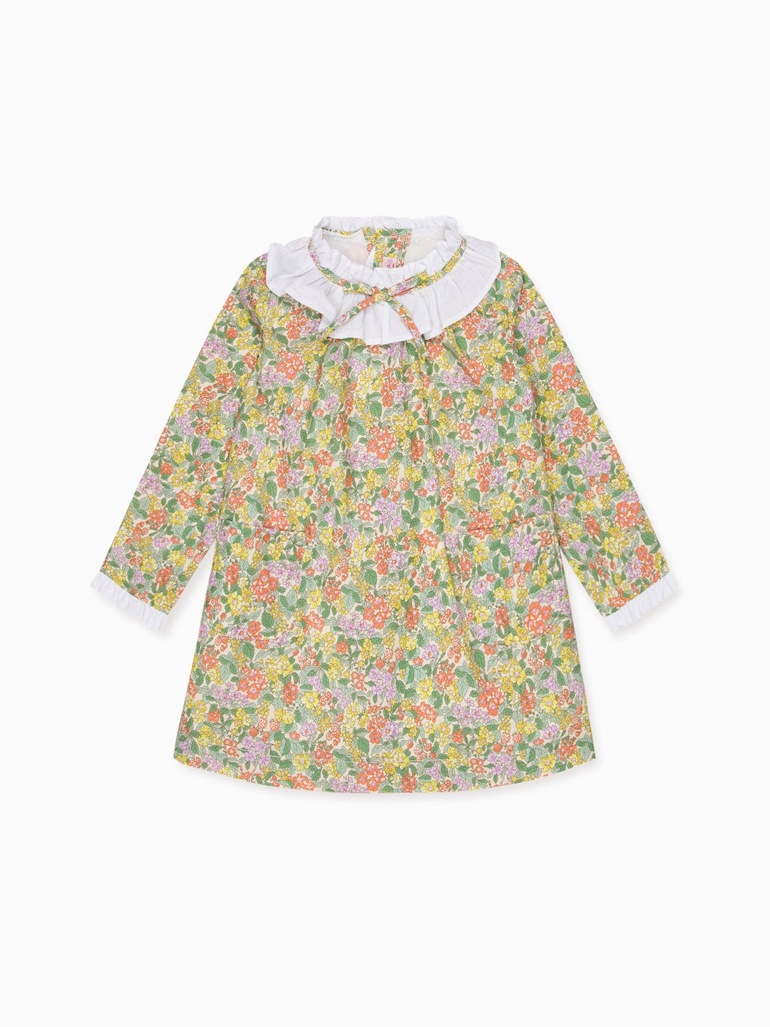 Yellow Floral Odisea Girl Liberty A-Line Dress | La Coqueta UK – La ...