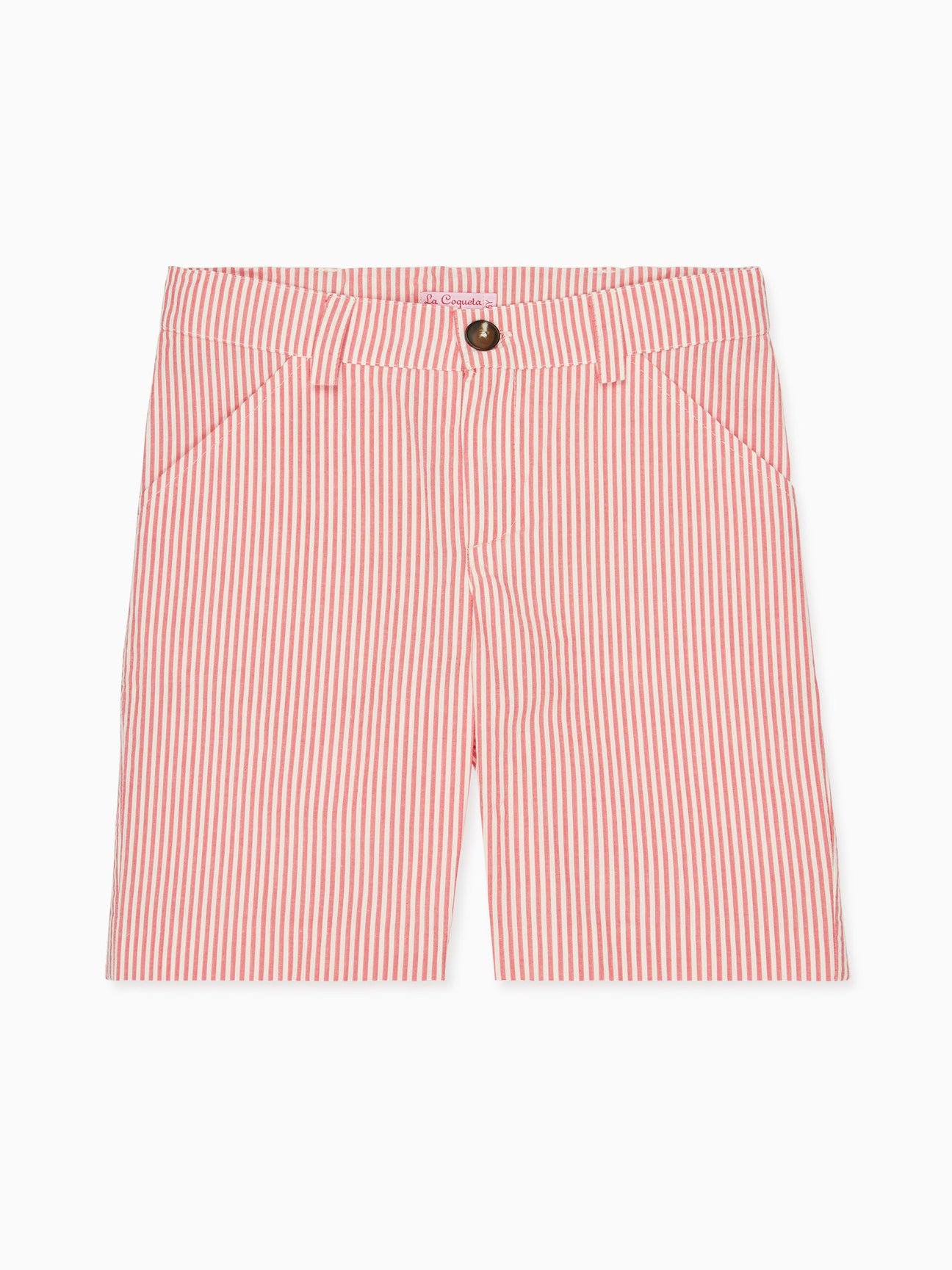 Red Stripe Romo Boy Shorts | La Coqueta UK – La Coqueta Kids