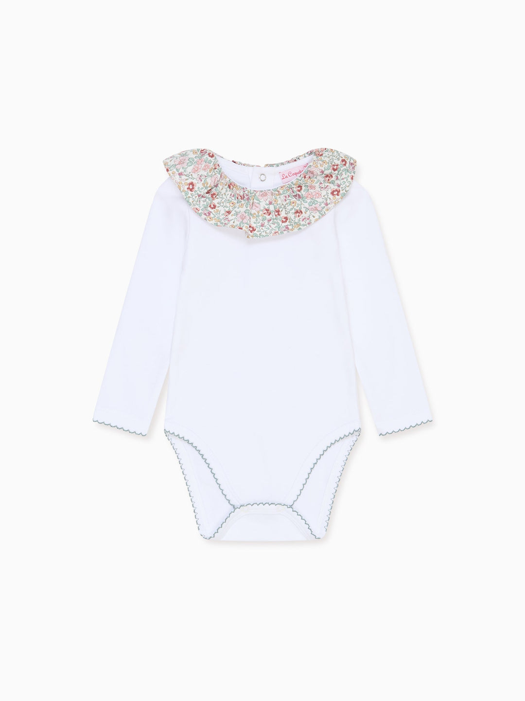 Ivory Floral Tula Baby Girl Body Vest | La Coqueta Kids UK