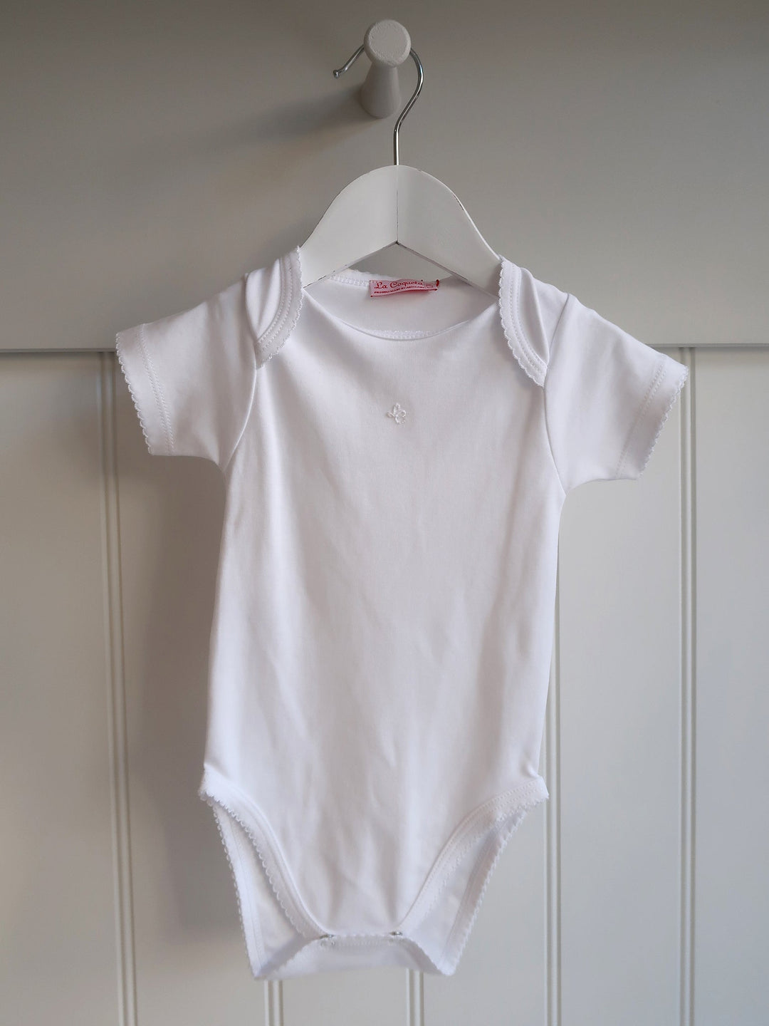 White Lupe Baby Body Vest | La Coqueta Kids UK