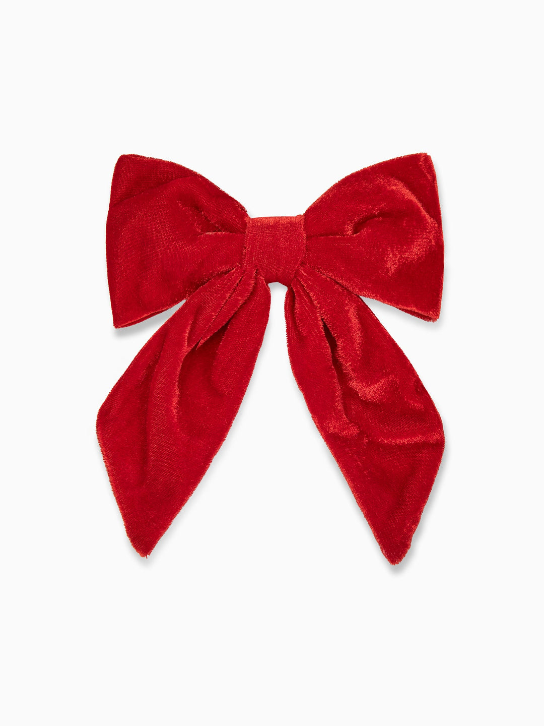 Red Big Velvet Bow Girl Clip | La Coqueta Kids UK