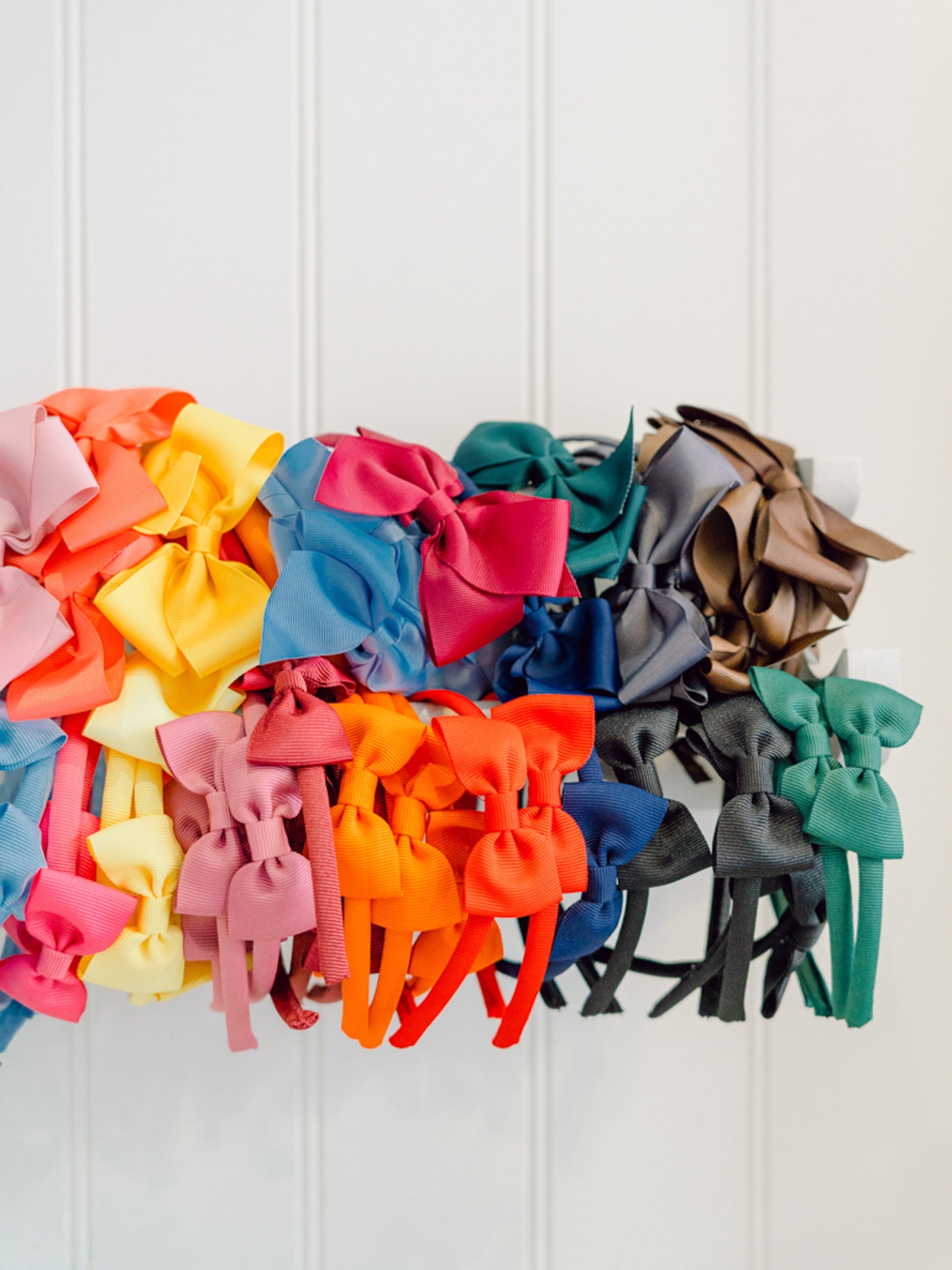 Dark Green Big Bow Girl Headband | La Coqueta Kids UK