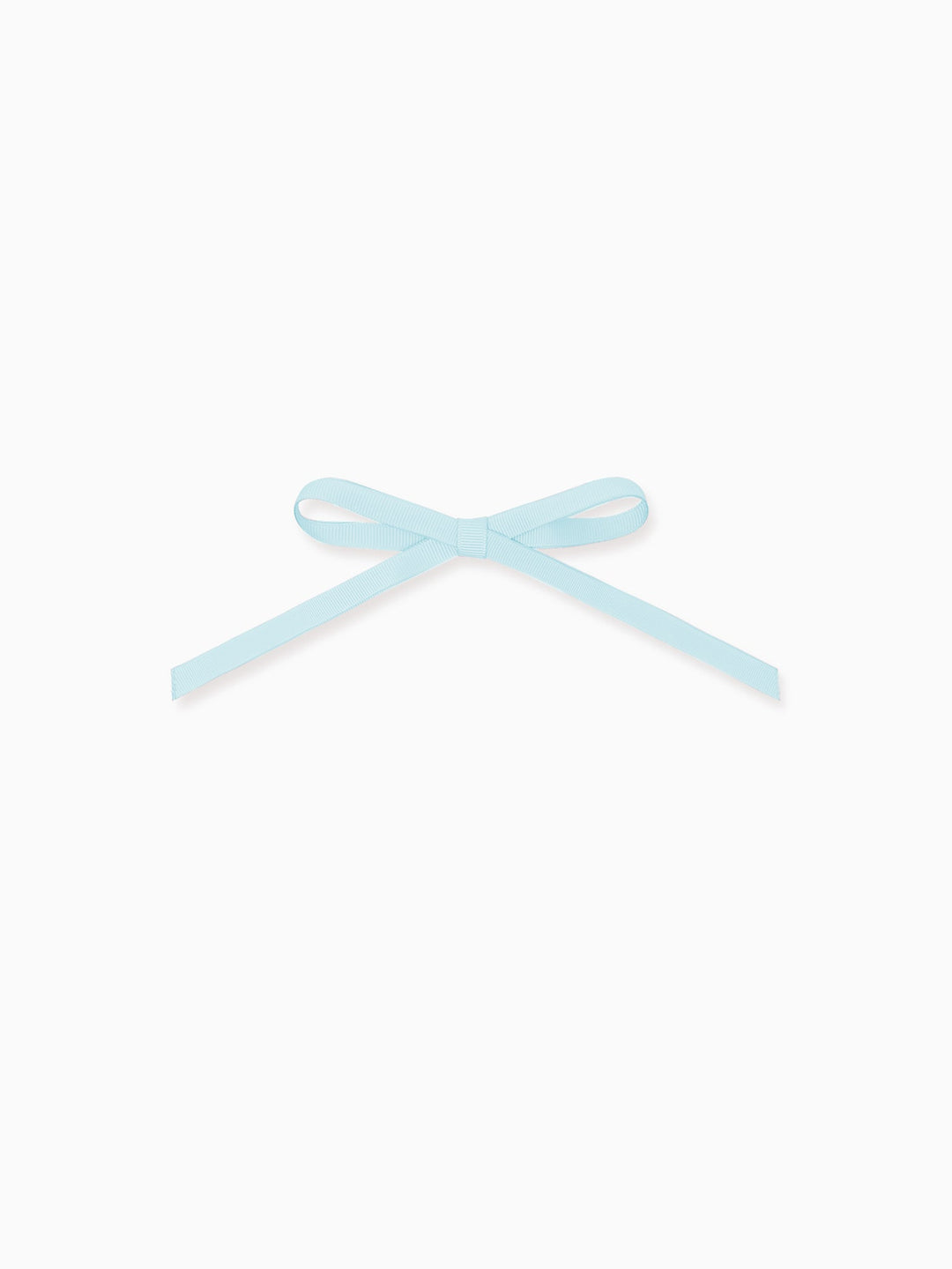 Light Blue Long Bow Girl Clip | La Coqueta Kids UK